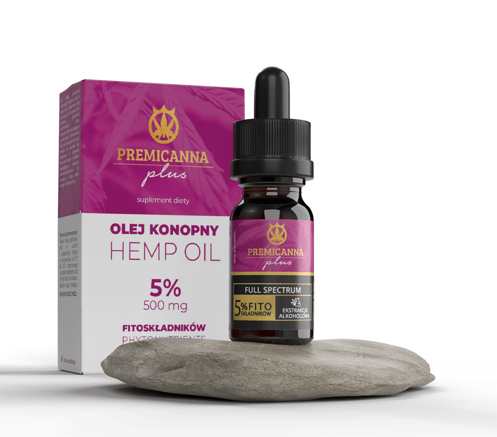 Certified CBD 5% PLUS CBG oil - Enhanced hemp oil 500 mg 5% ...